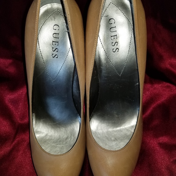 Guess | Shoes | Guess Camel Color Close Toe Pump | Poshmark